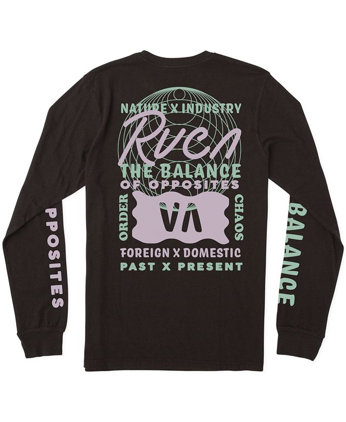 RVCA Men's Long-Sleeve Logo T-Shirt - Macy's