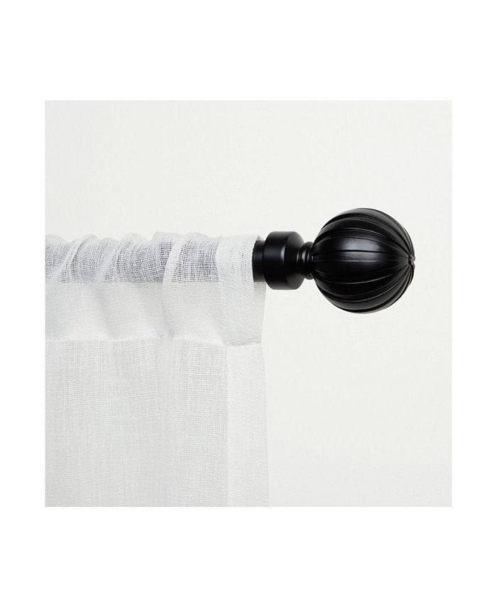 Exclusive Home Lawson 1" Window Curtain Rod and Finial Set, Adjustable ...