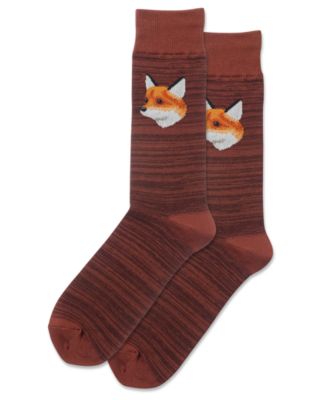 Hot Sox Mens Mr. Fox Crew Socks - Macy's