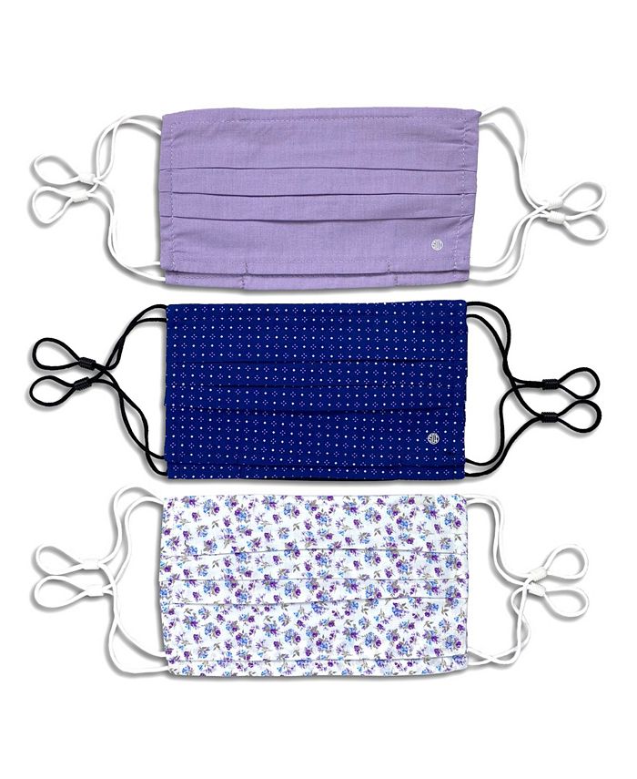 Society of Threads Unisex Pleated Face Mask Floral 6-Pack - Macy's