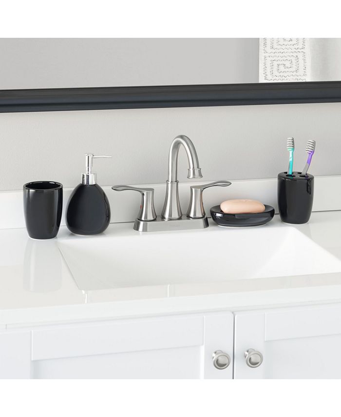 Home Basics Bath Accessory 4 Piece Set - Macy's