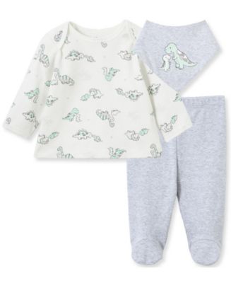 Little Me Baby Boy Dino Set with Bib - Macy's
