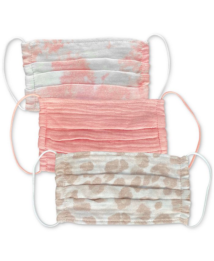 Kitsch Cotton Blush Face Mask 3pc Set - Macy's