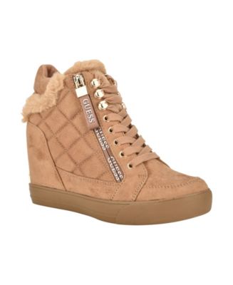 GUESS Women's Daily Quilted High Top Sneakers - Macy's