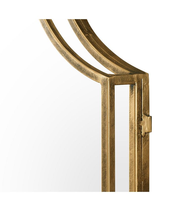 Walker Edison 32" Rectangle Notched Corner Metal Framed Mirror - Macy's