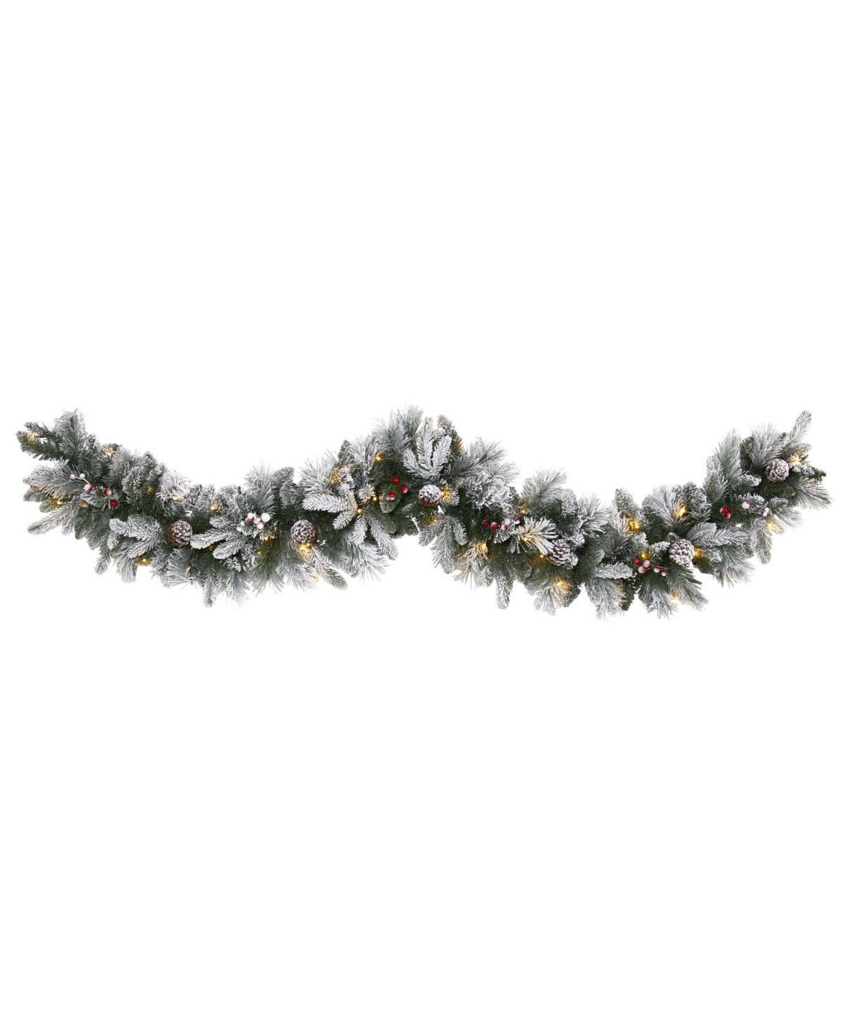 Click here for Nearly Natural Flocked Mixed Pine Artificial Chris... prices