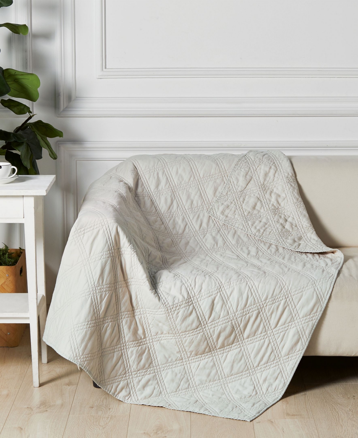 Click here for Levtex Washed Linen Reversible Quilted Throw  50 x... prices