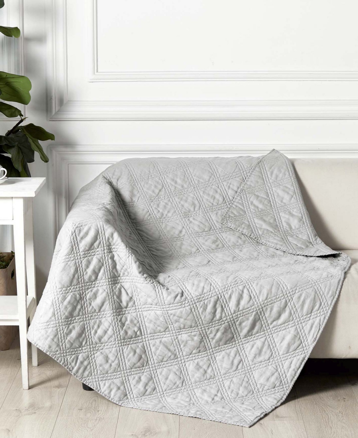 Click here for Levtex Washed Linen Reversible Quilted Throw  50 x... prices