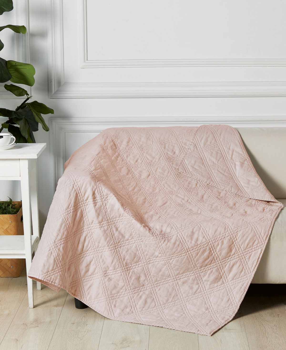 Click here for Levtex Washed Linen Reversible Quilted Throw  50 x... prices