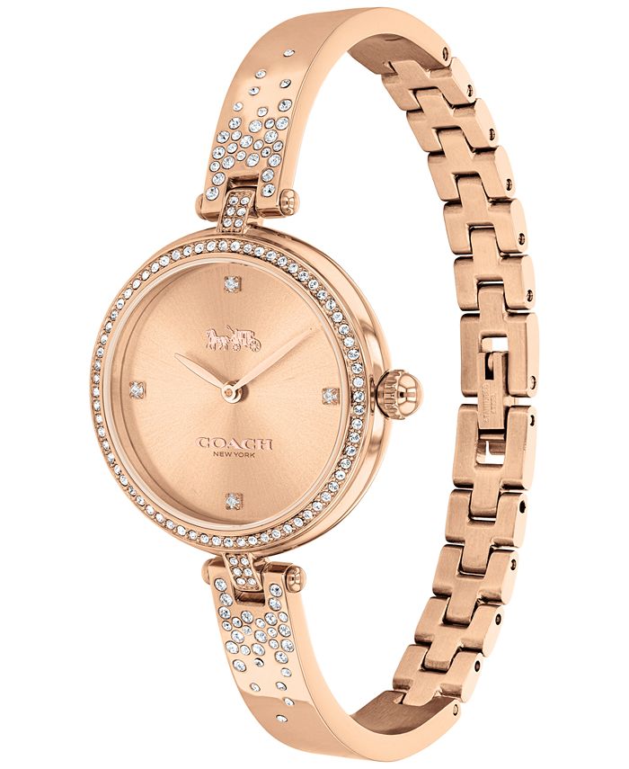COACH Women's Park Rose Gold-Tone Bracelet Watch 30mm - Macy's