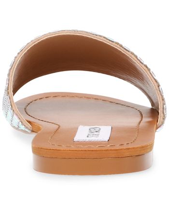 Steve Madden Women's Roles Rhinestone Slide Sandals - Macy's