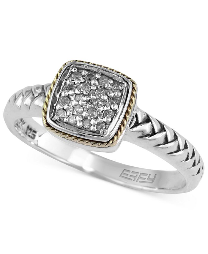EFFY Collection Balissima by EFFY® Braided Diamond Accent Ring in ...