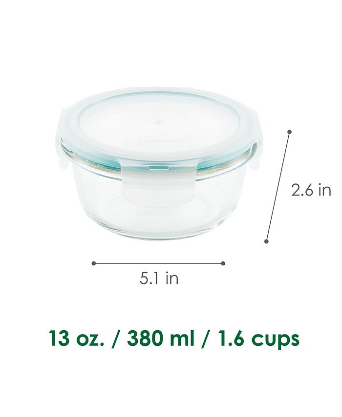Lock n Lock Purely Better™ Glass 13-Oz. Round 6-Pc. Food Storage ...