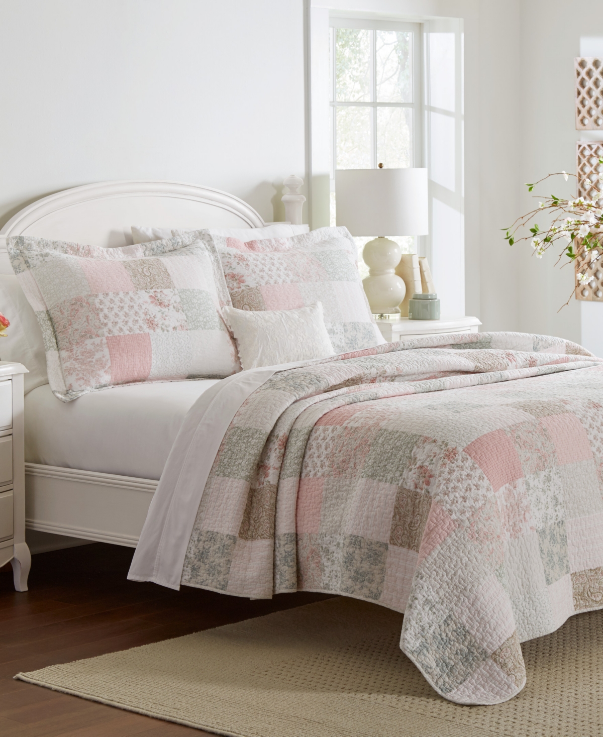 Click here for Laura Ashley Celina Patchwork 2-Pc. Quilt Set  Twi... prices