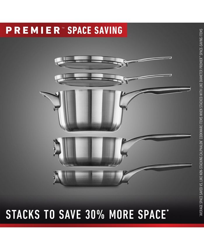 Calphalon Premier 10-Pc. Space-Saving Stainless Steel Cookware Set - Macy's