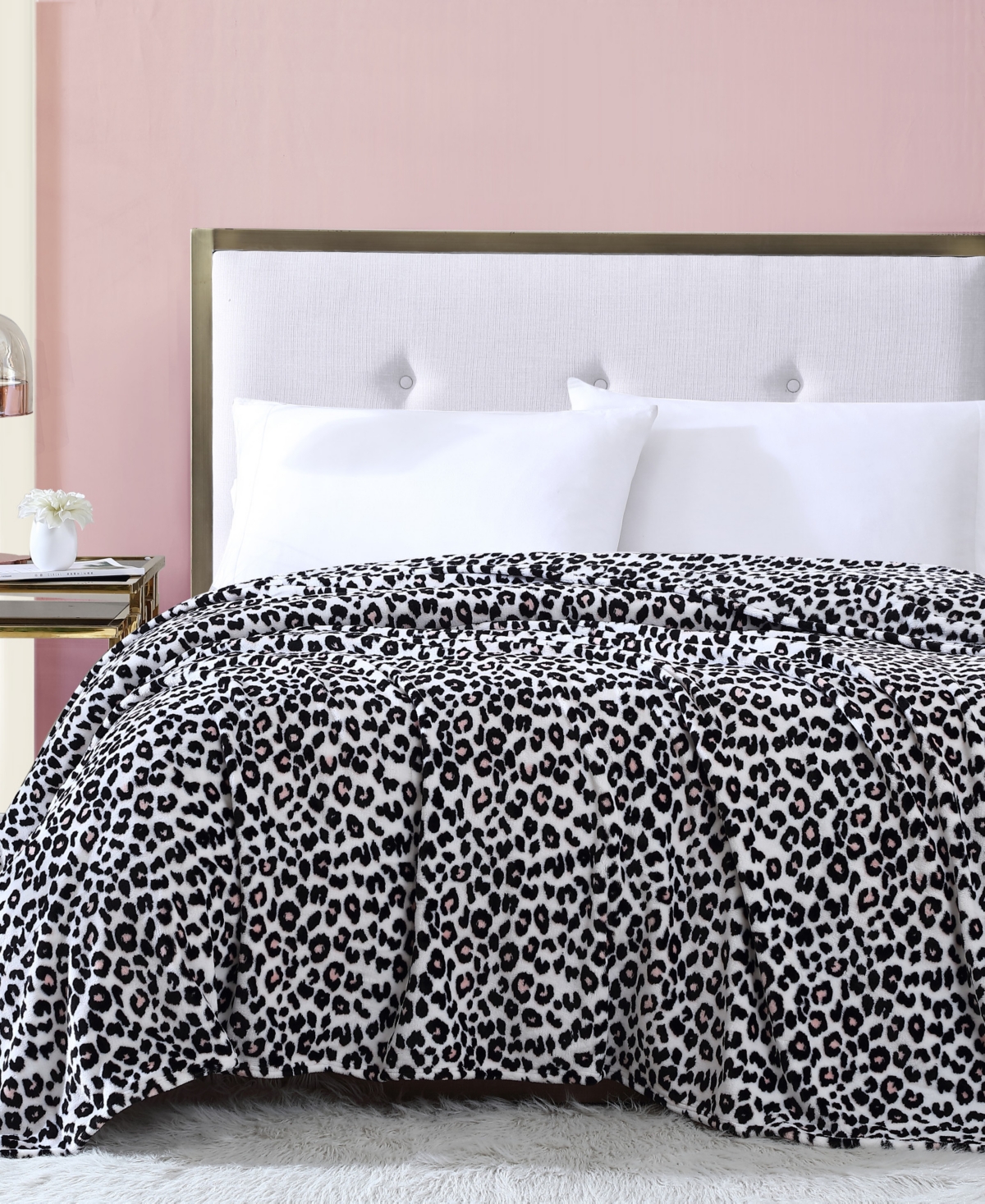 Click here for Betsey Johnson Betseys Leopard Ultra Soft Plush Bl... prices