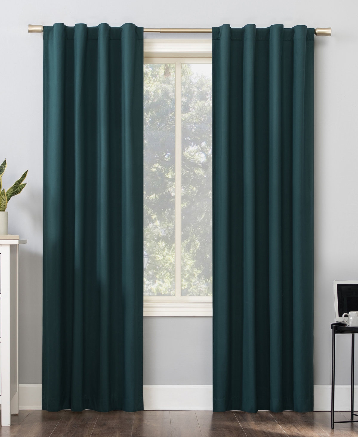Click here for Cyrus Thermal 100 Blackout Back Tab Curtain Panel... prices