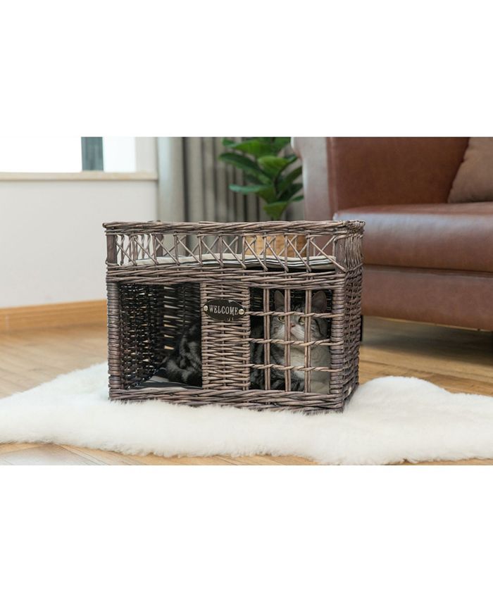 PawsMark Cat or Dog 2-Level Pet House with Cushion - Macy's