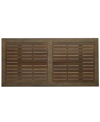 Agio Kathan Outdoor Aluminum 6-Pc Dining Set (84" x 42 Rectangle Dining ...