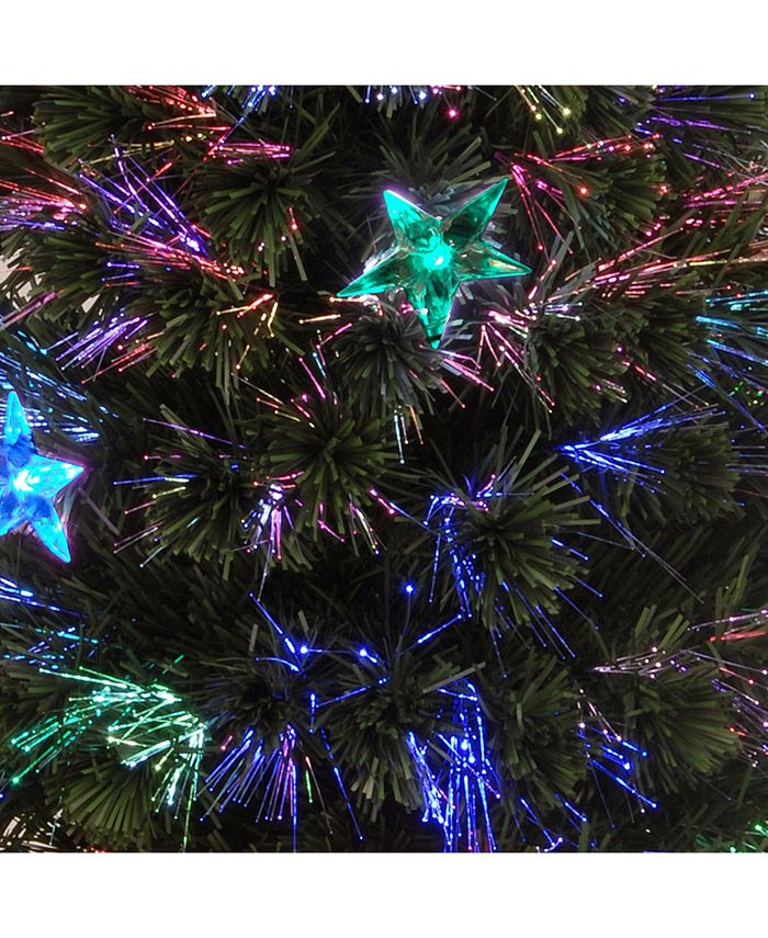 National Tree Company National Tree 36" Fiber Optic Fireworks Tree with ...