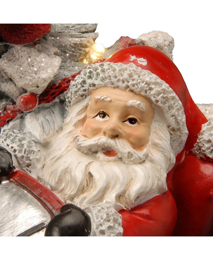 National Tree Company National Tree 7" Polyresin Santa Car with Battery ...