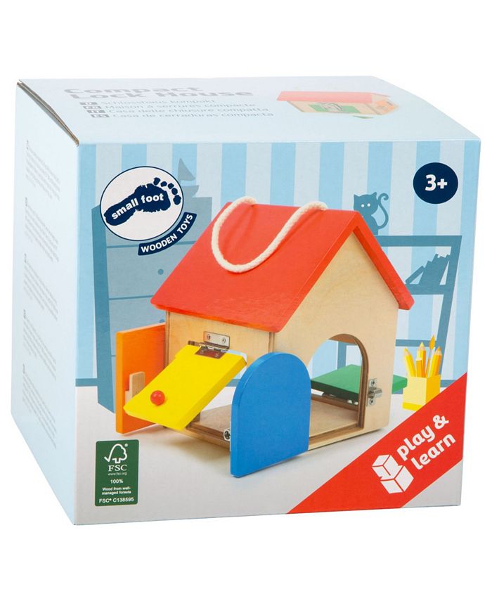 Legler USA Small Foot Wooden Toys Compact House of Locks Playset - Macy's