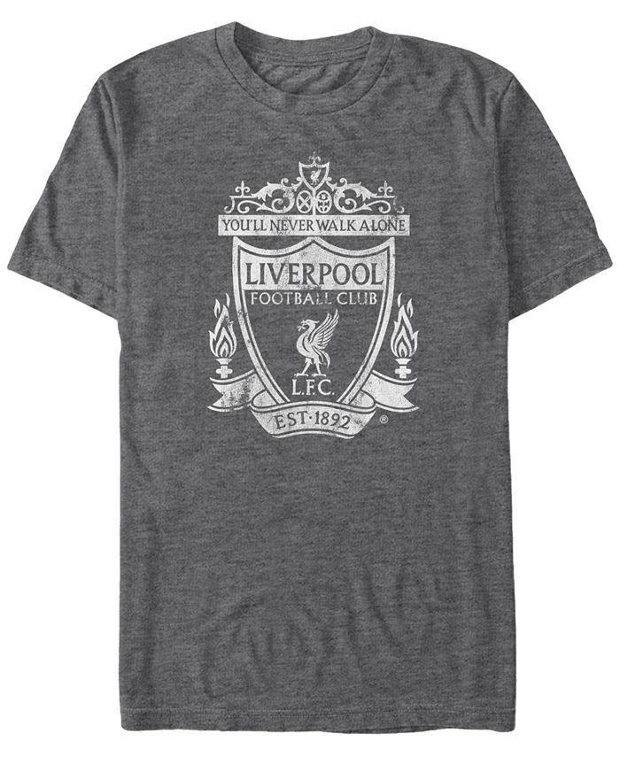 Fifth Sun Men's Liverpool Football Club Mono Color Logo Short Sleeve T ...