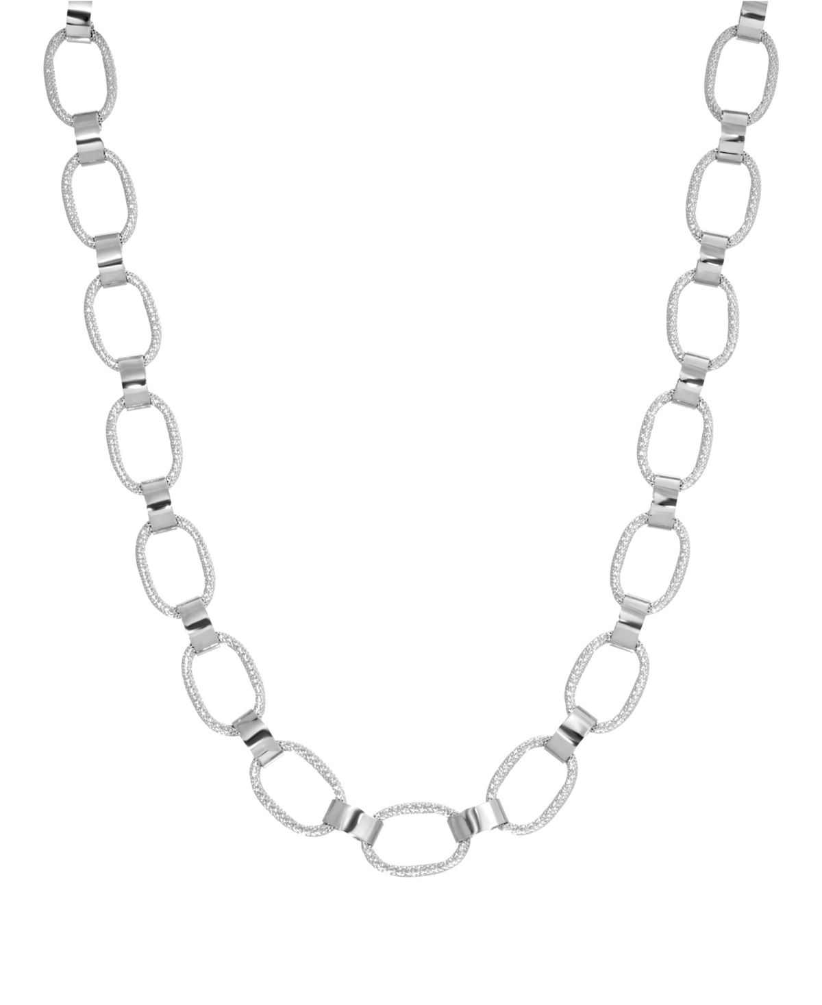 Click here for 2028 Womens Silver Tone Link Necklace - Silver prices