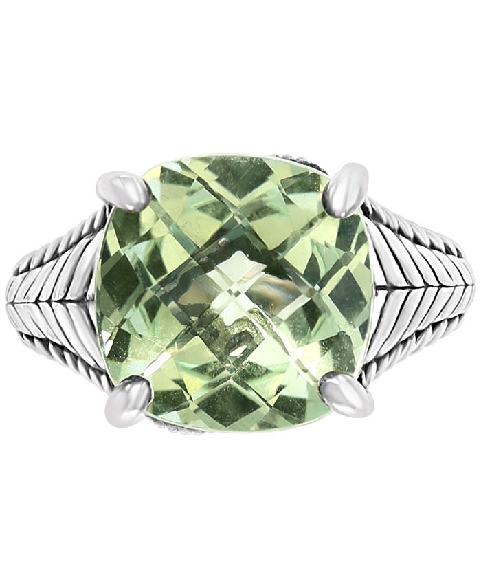EFFY Collection EFFY® Green Quartz Statement Ring (5-3/8 ct. t.w.) in Sterling Silver - Macy's