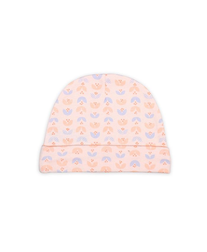 The Peanutshell Baby Girl 20 Piece Coral and Periwinkle Floral Pattern ...