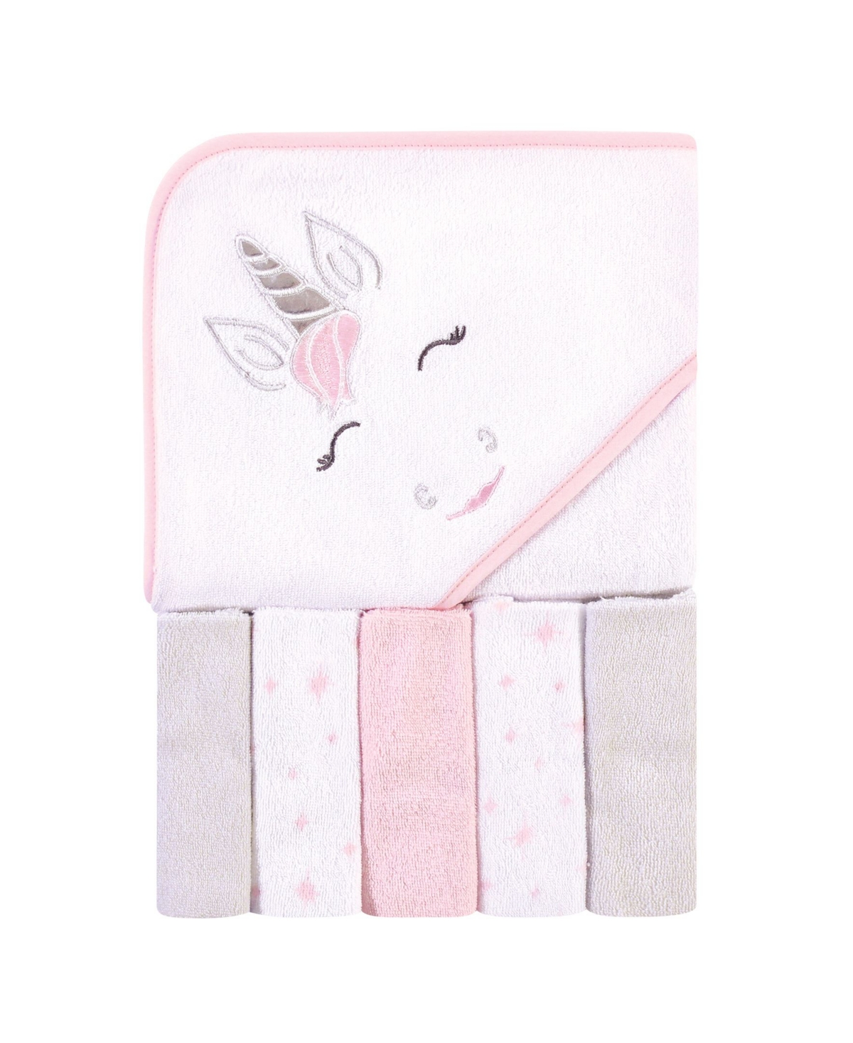 Click here for Hudson Baby Girls Hooded Towel and Five Washcloths... prices