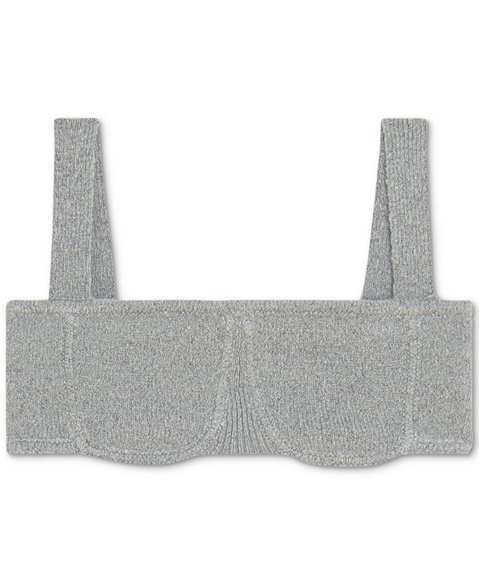 Danielle Bernstein Straight-Neck Sweater Bralette, Created for Macy's ...