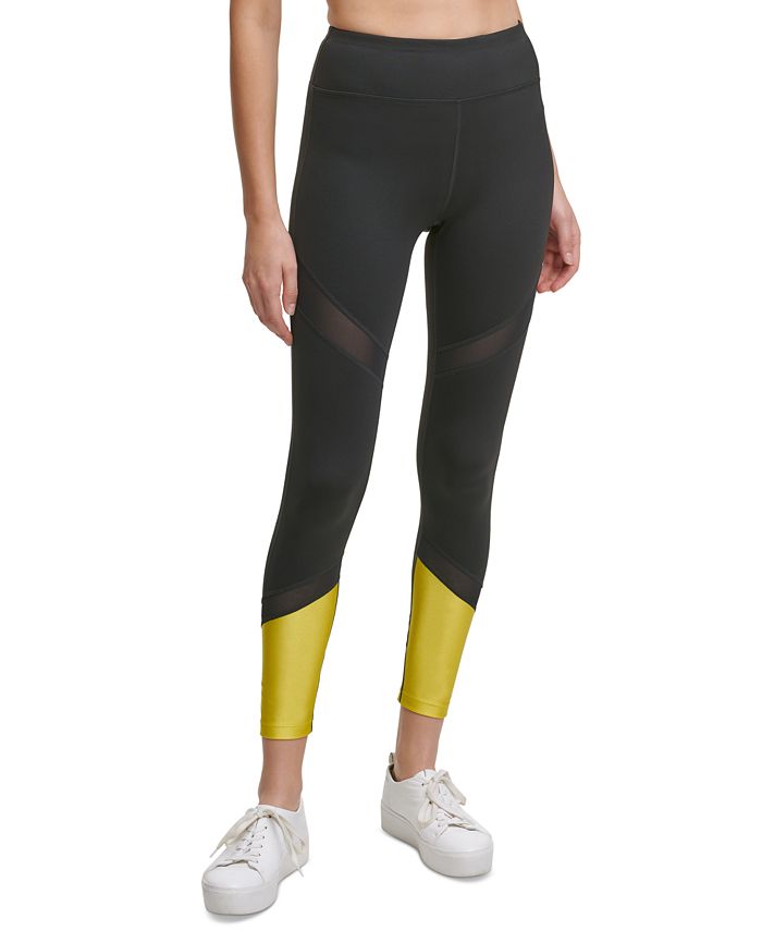 Calvin Klein Colorblocked 7/8 Length Leggings - Macy's