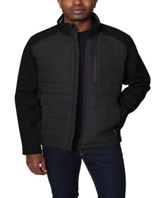 Nautica Men's Mixed Media Softshell Jacket - Macy's