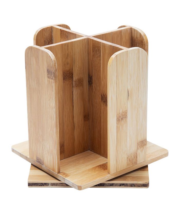 Mind Reader 4 Compartment Carousel, Multi-Section Organizer for Stacked ...