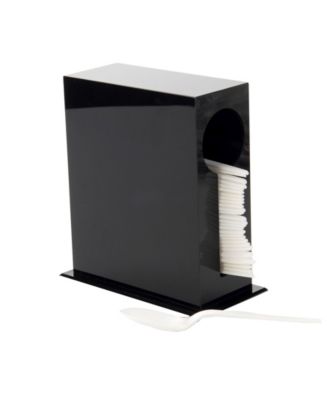 Mind Reader Plastic Utensil Stand, Cutlery Dispenser, Plasticware ...