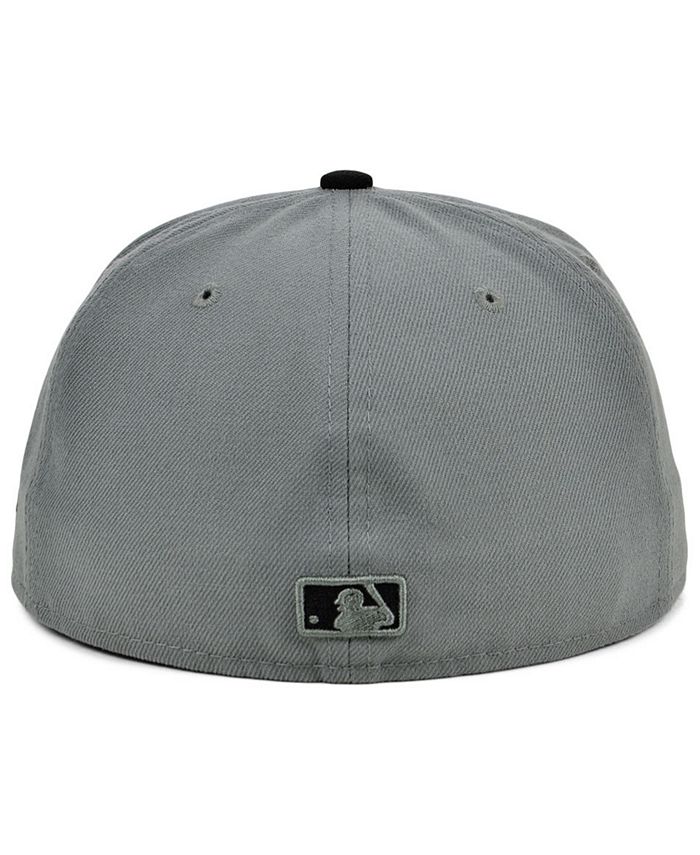New Era New York Mets Basic Gray Black 59FIFTY Cap - Macy's