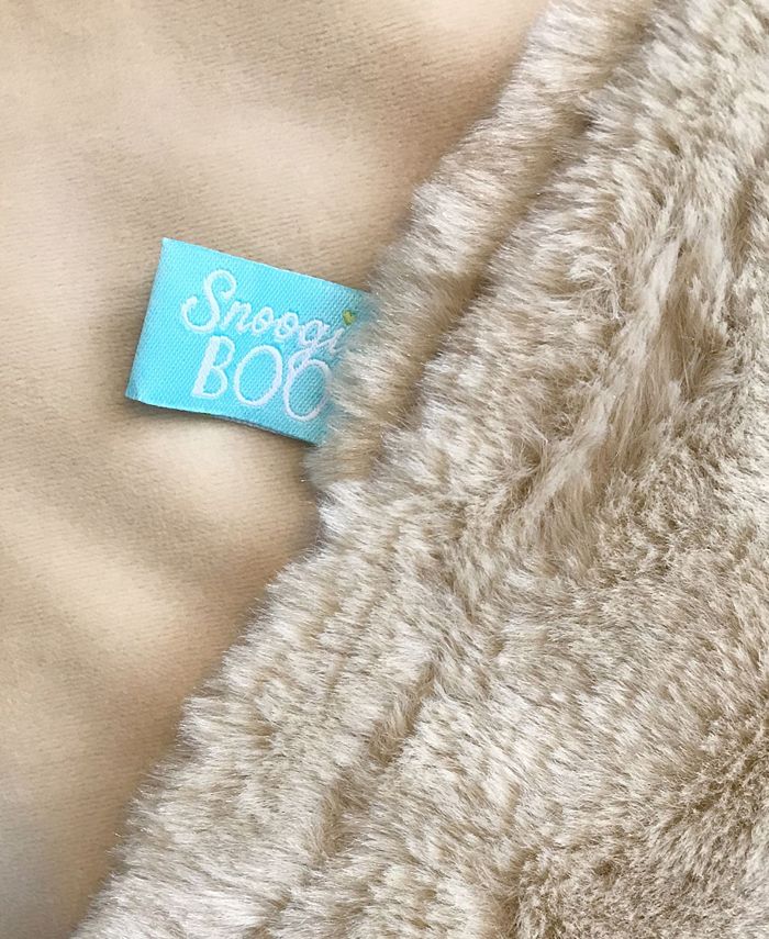 Happycare Textiles Snoogie Boo Ultra-soft Baby Faux Fur Hooded Towel ...