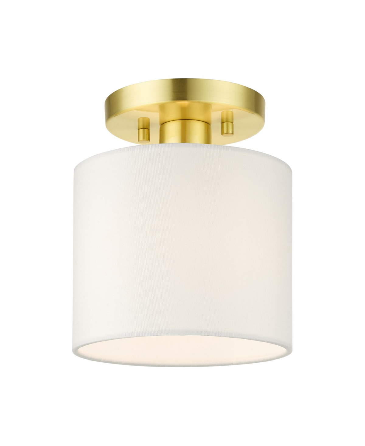 Click here for Meridian 1 Light Semi Flush - Gold-Tone prices