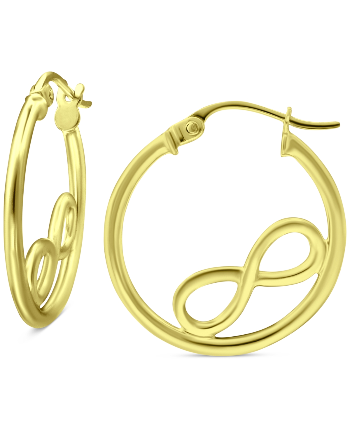 Click here for Giani Bernini Infinity Accent Small Hoop Earrings... prices