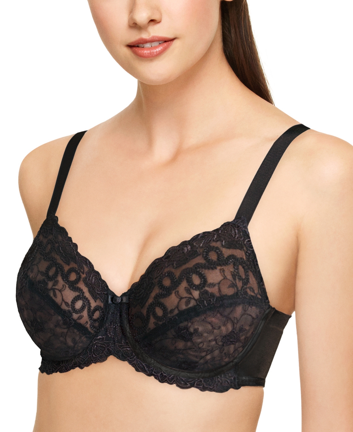 Click here for Wacoal Renaissance Rose Underwire Bra 85720 - Blac... prices