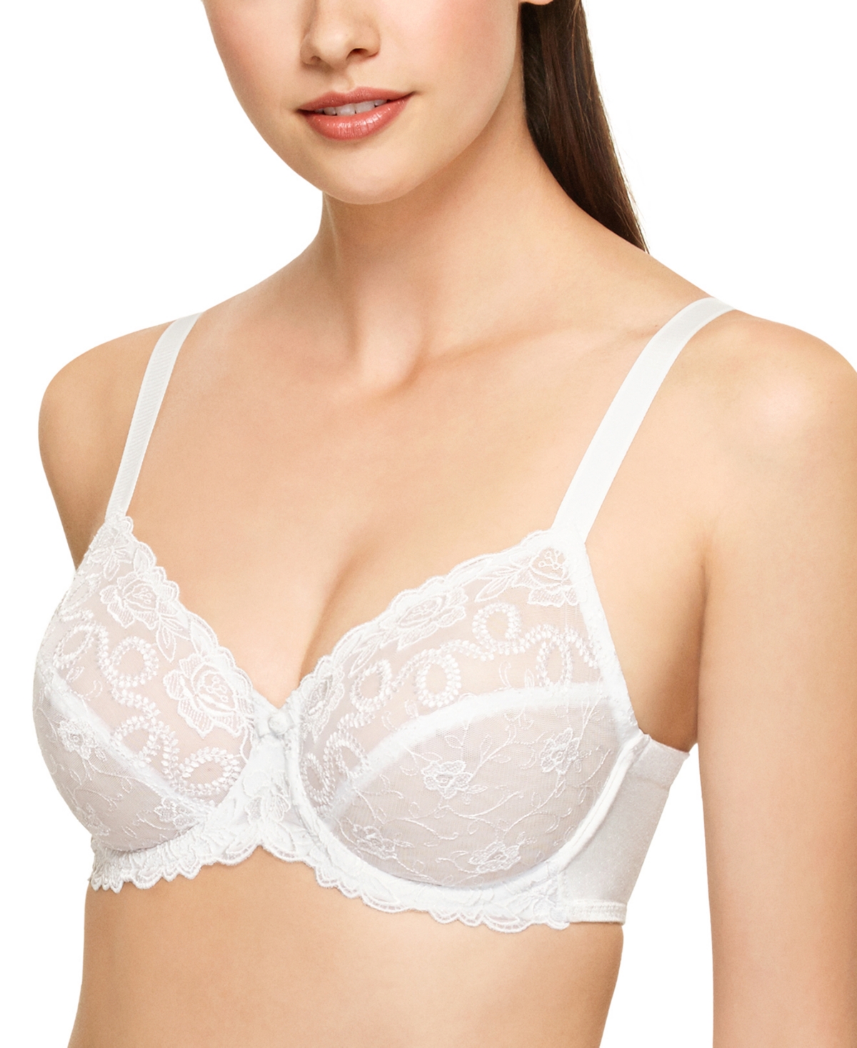 Click here for Wacoal Renaissance Rose Underwire Bra 85720 - Whit... prices