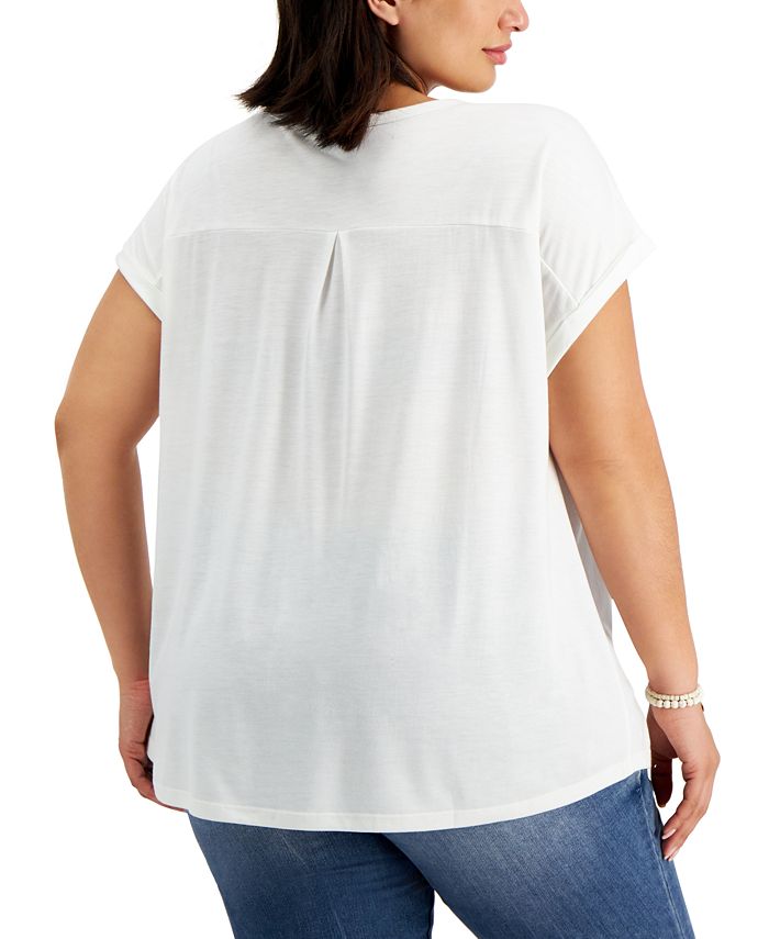 Style & Co Graphic-Print Top, Created for Macy's - Macy's