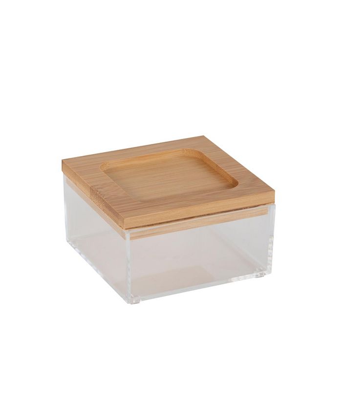 Simplify Small Square Organizer with Bamboo Lid - Macy's
