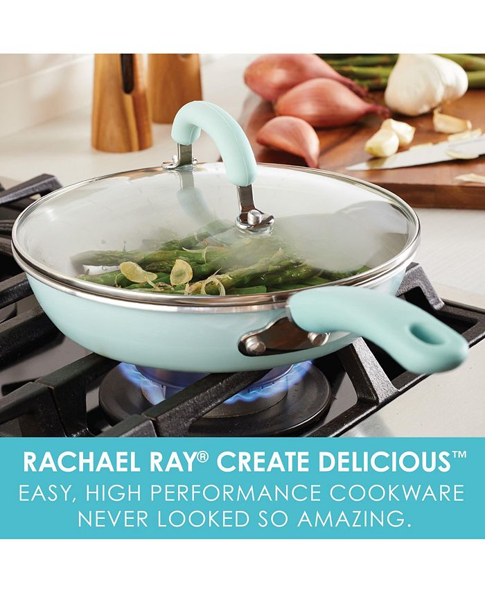 Rachael Ray Create Delicious Aluminum Nonstick Covered 9.5" Deep ...