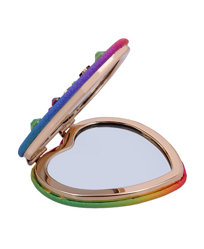 Betsey Johnson Rainbow Heart Compact - Macy's