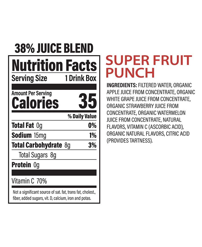 Honest Kids Organic Fruit Juice Drink Boxes Variety Pack, 6 oz, 40 ...