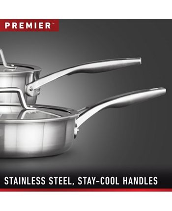 Calphalon Premier Stainless Steel Cookware Set, 11 Piece - Macy's