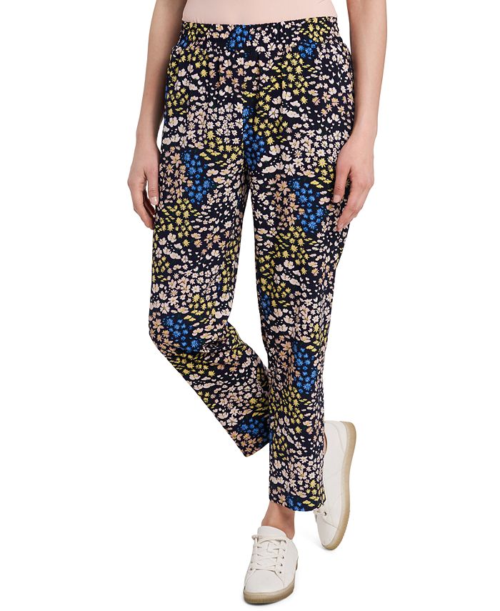 Riley & Rae Louisa Floral-Print Pants, Created for Macy's - Macy's