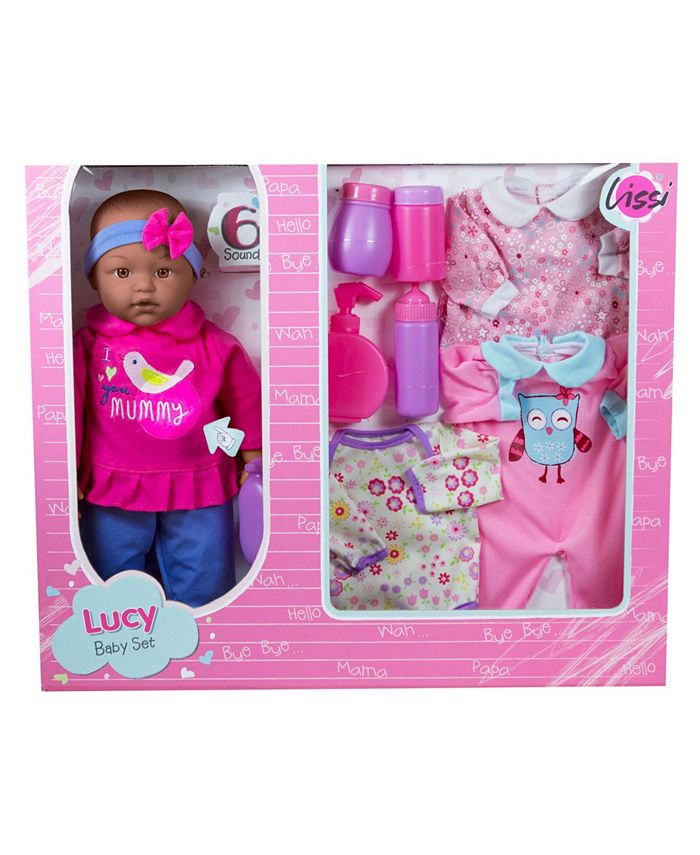 Redbox Lissi Dolls 15" African American Baby Doll Set with Clothes and ...